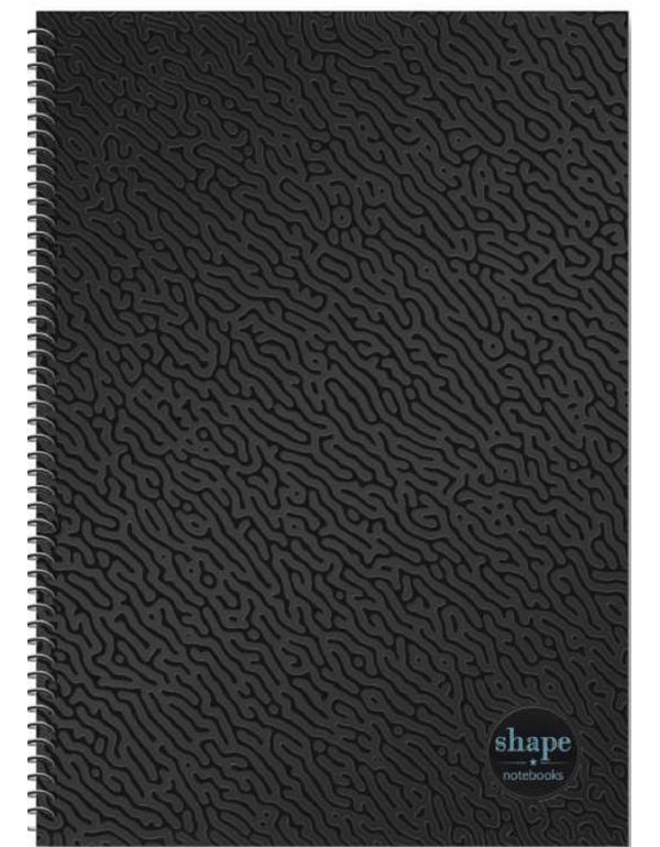 ΤΕΤΡΑΔΙΟ ΣΠΙΡΑΛ A4 SHAPE BLACK UV 3 ΘΕΜΑΤΑ