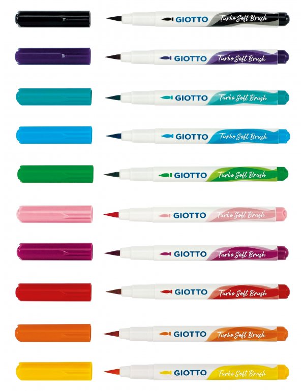 GIOTTO ΜΑΡΚΑΔΟΡΟΙ ΠΙΝΕΛΟ TURBO SOFT BRUSH 10ΤΕΜ.
